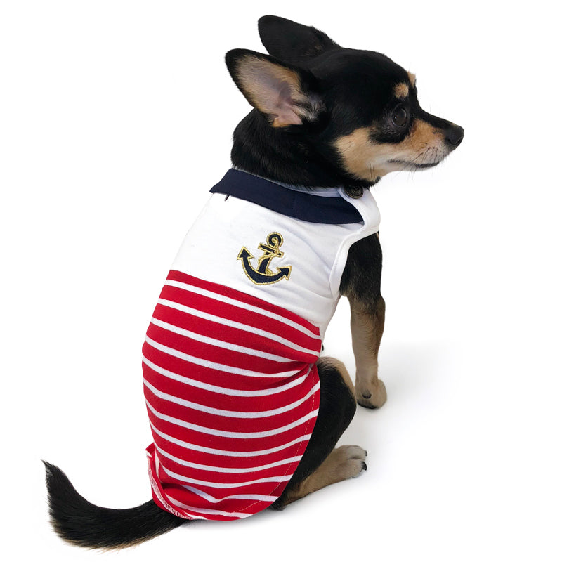 Nautical Stripe Dog Tank – Bitch New York
