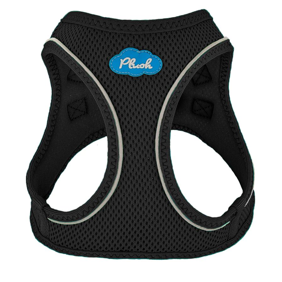 Plush Step In Air Mesh Dog Harness Black – Bitch New York