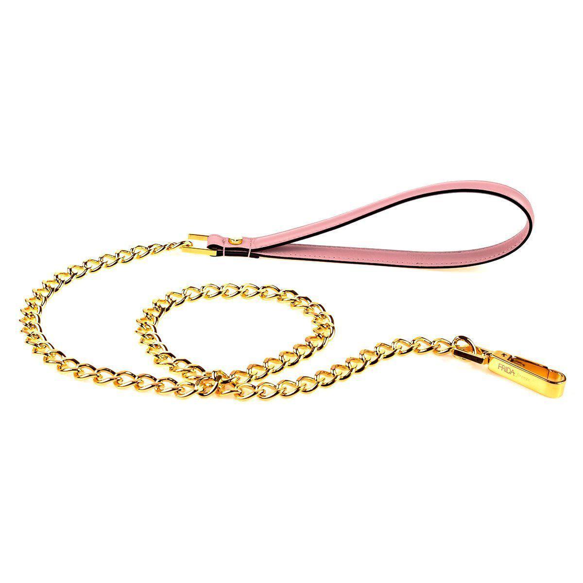Chain Leather Dog Collar Light Pink – Bitch New York