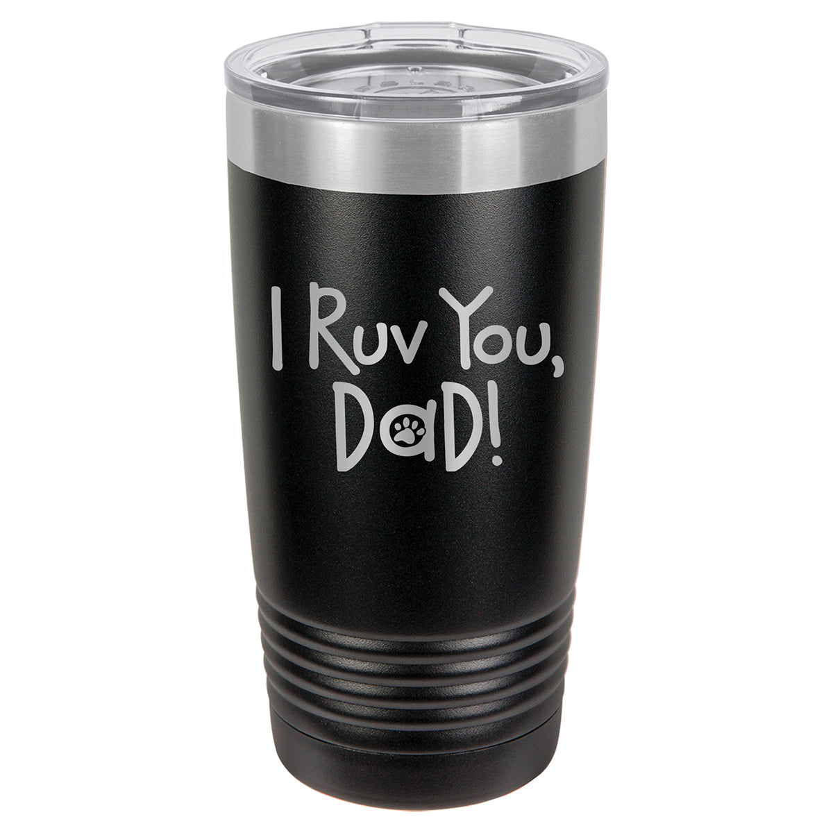 I Ruv You Dad Black Tumbler & Lid – Bitch New York