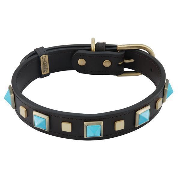 Turquoise Rock And Roll Dog Collar – Bitch New York